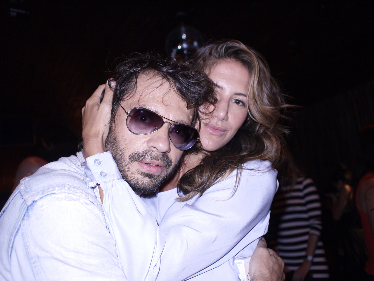 Olivier Zahm and Minnie Mortimer at the presentation of her S/S ...