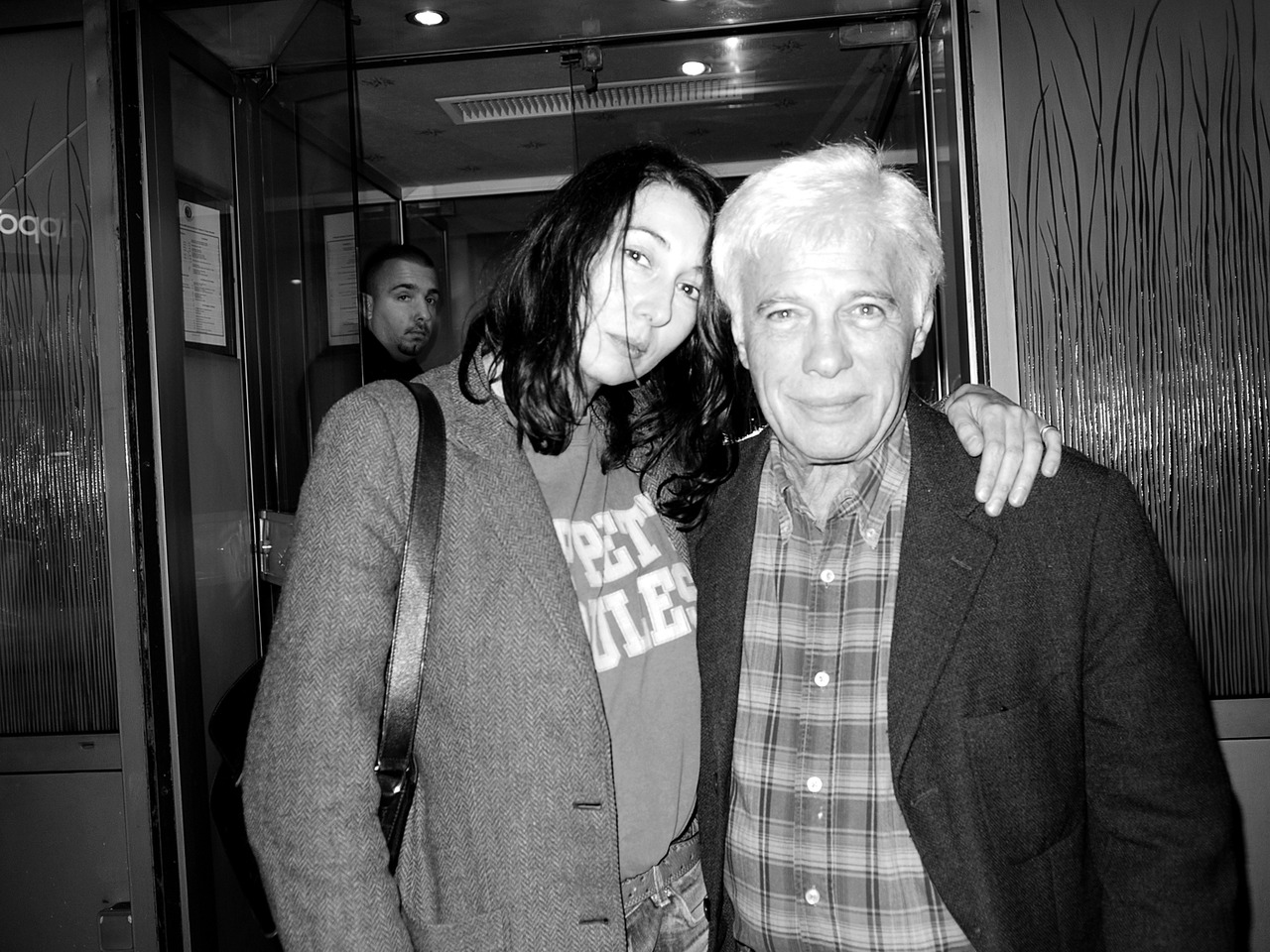 Camille Bidault Waddington and the French stand-up comedian Guy Bedos ...