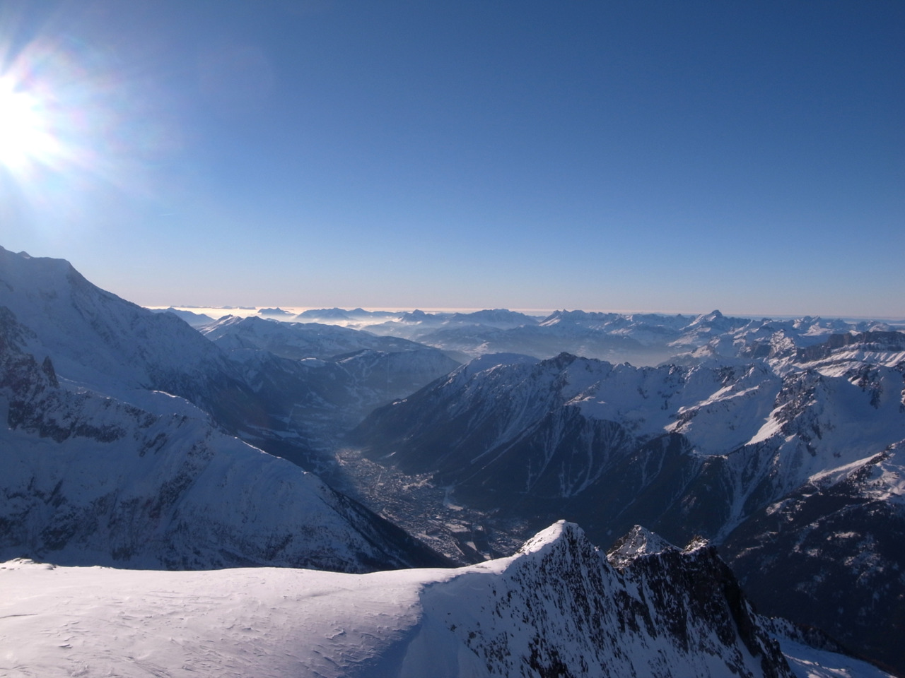 Les grands Montets, the highest ski slope of Europe - purple TRAVEL