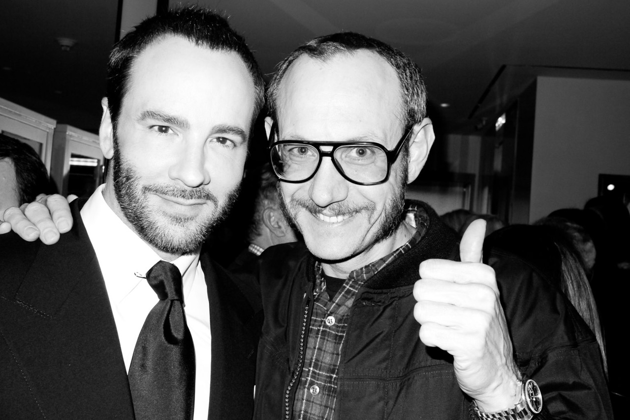 Tom and Terry, partners in crime, at the opening of the new... - purple ...