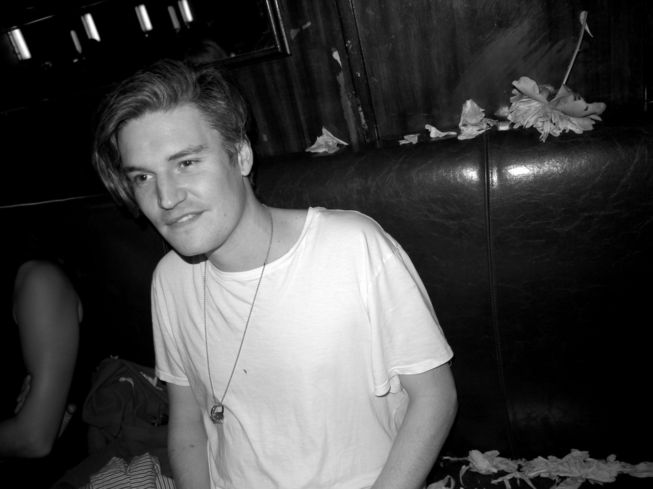 The artist Nate Lowman at the Chanel dinner at Odeon for the ...