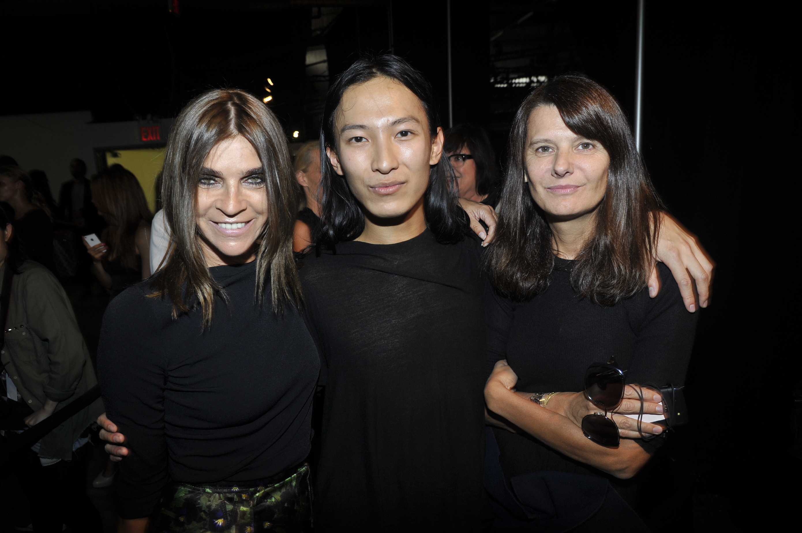 BACKSTAGE AT ALEXANDER WANG SHOW - purple FASHION