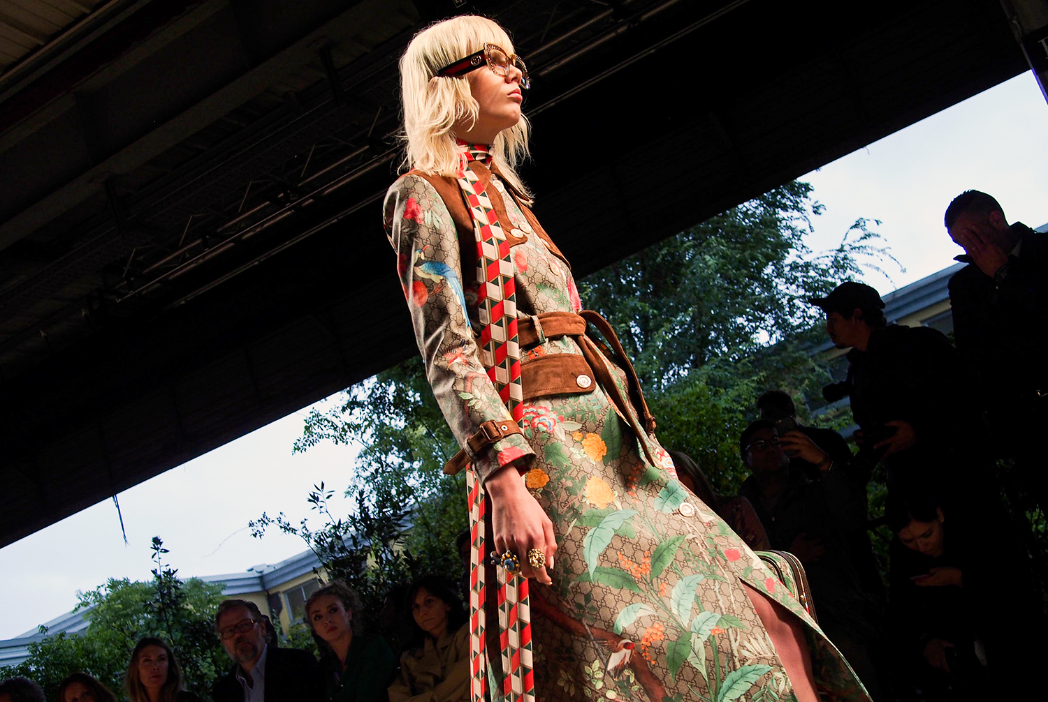 Gucci S/S 2016 show at Open Custom, Milan - purple FASHION