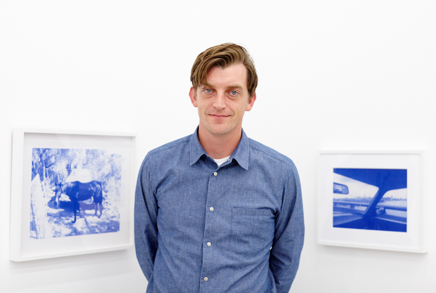 Tim Barber "Blues" exhibition at Yuka Tsuruno gallery, Tokyo - purple ART