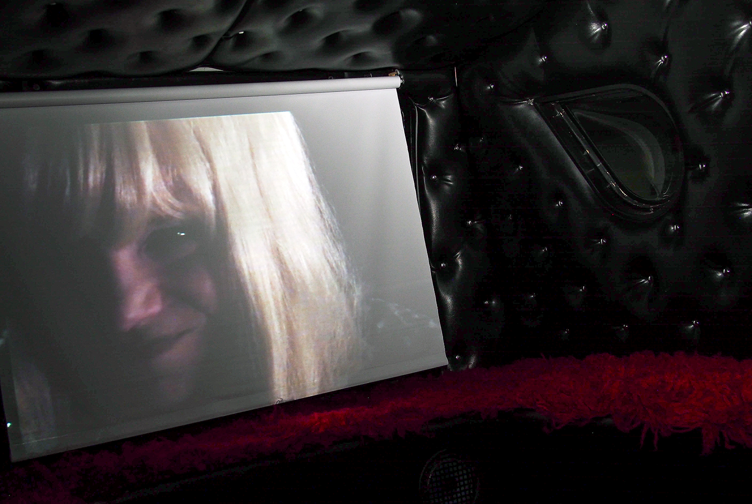 Alex Bag "The Van (Redux)" exhibition at ICA, Miami - purple ART