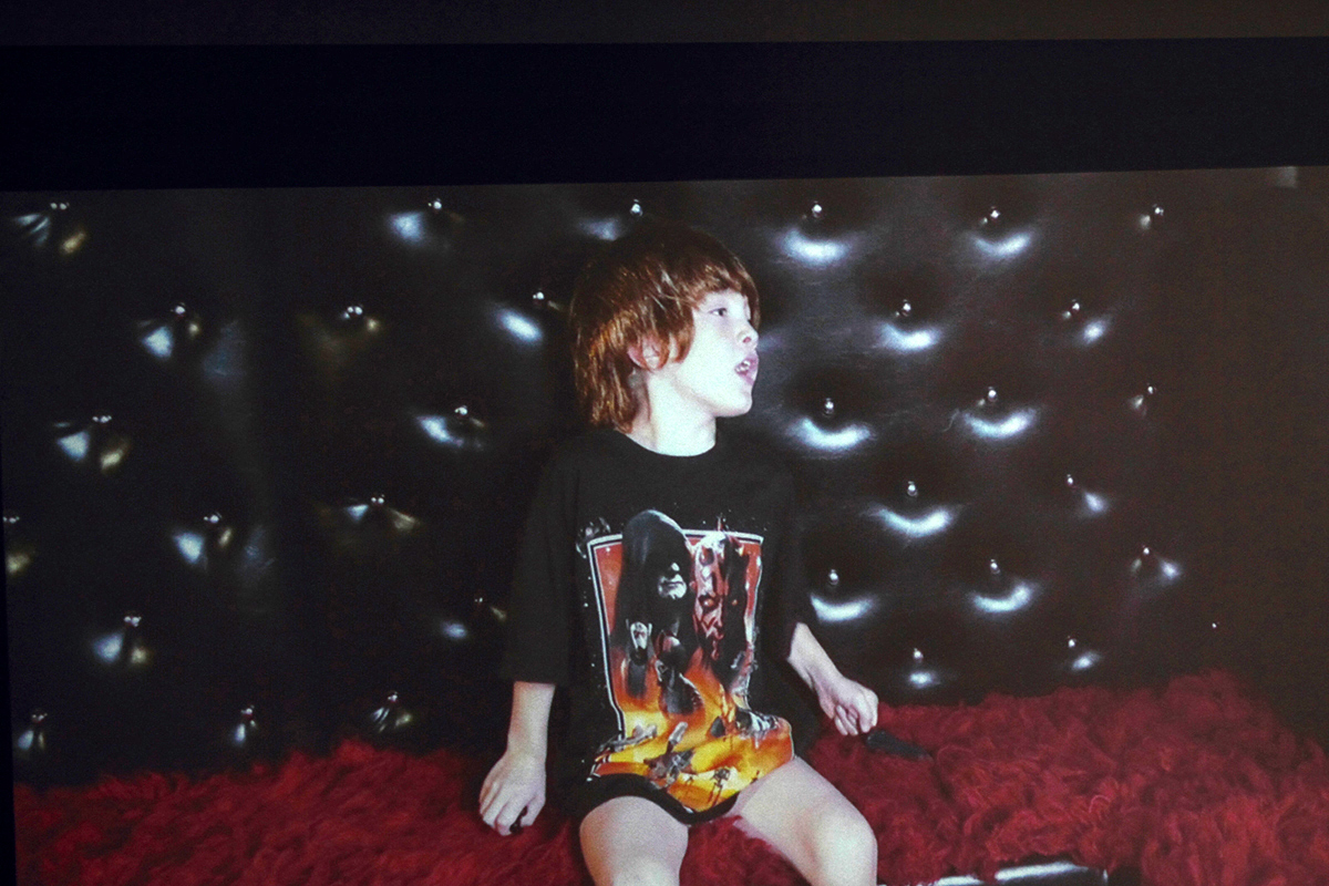 Alex Bag "The Van Redux" at Team Gallery, New York - purple ART