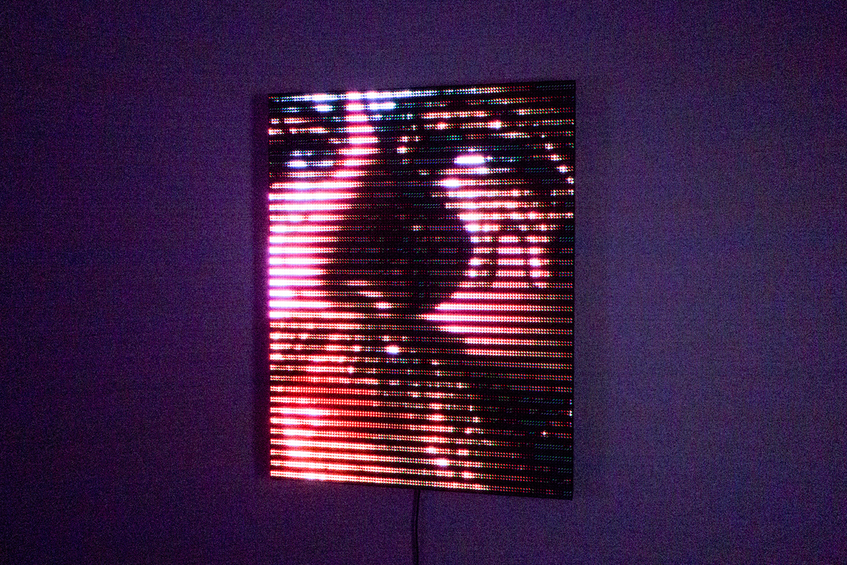 Mark Leckey exhibition at 229 Lenox Ave, New York - purple ART