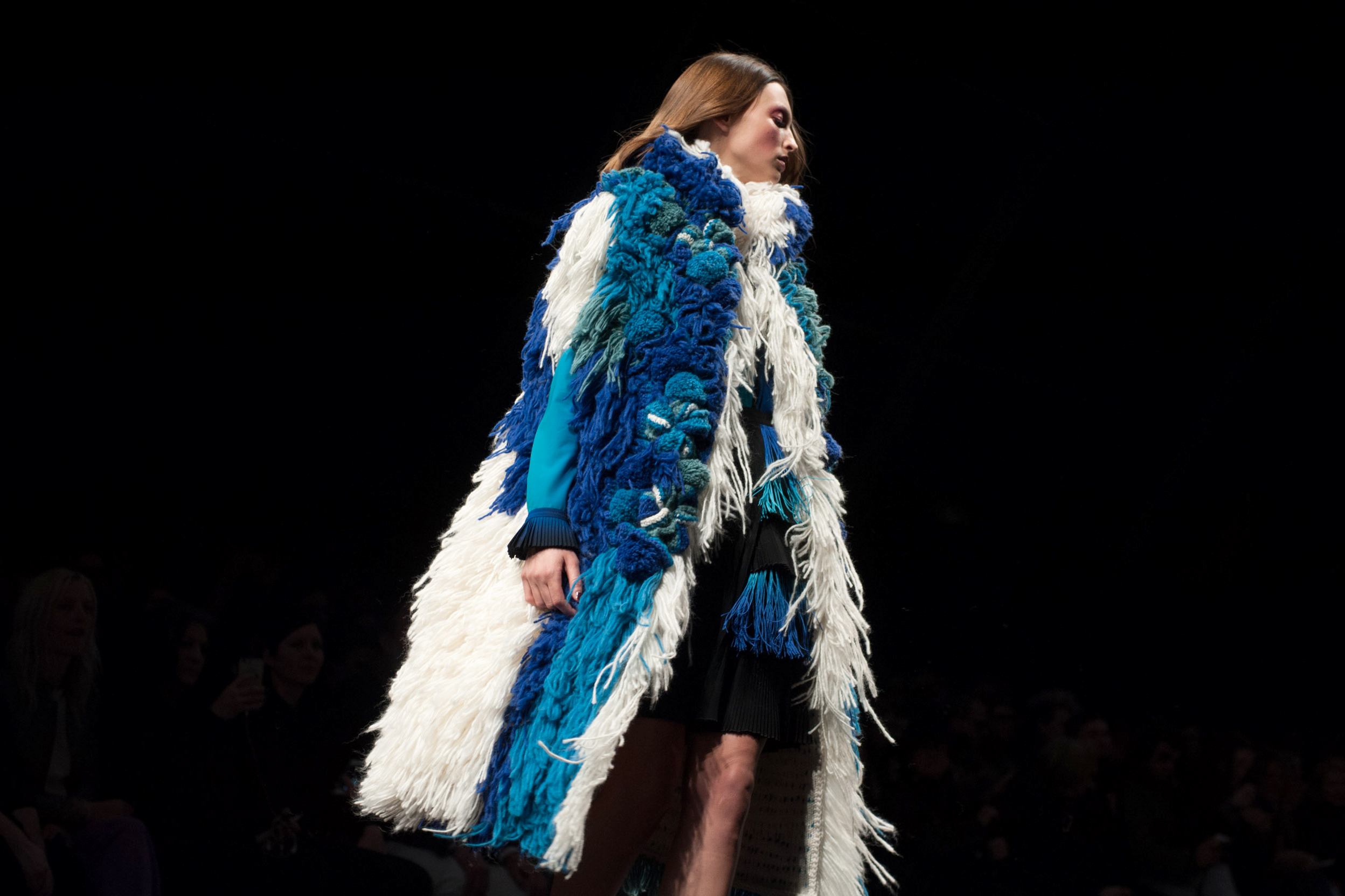 One look from the Byblos F/W 2016 show, Milan - purple FASHION