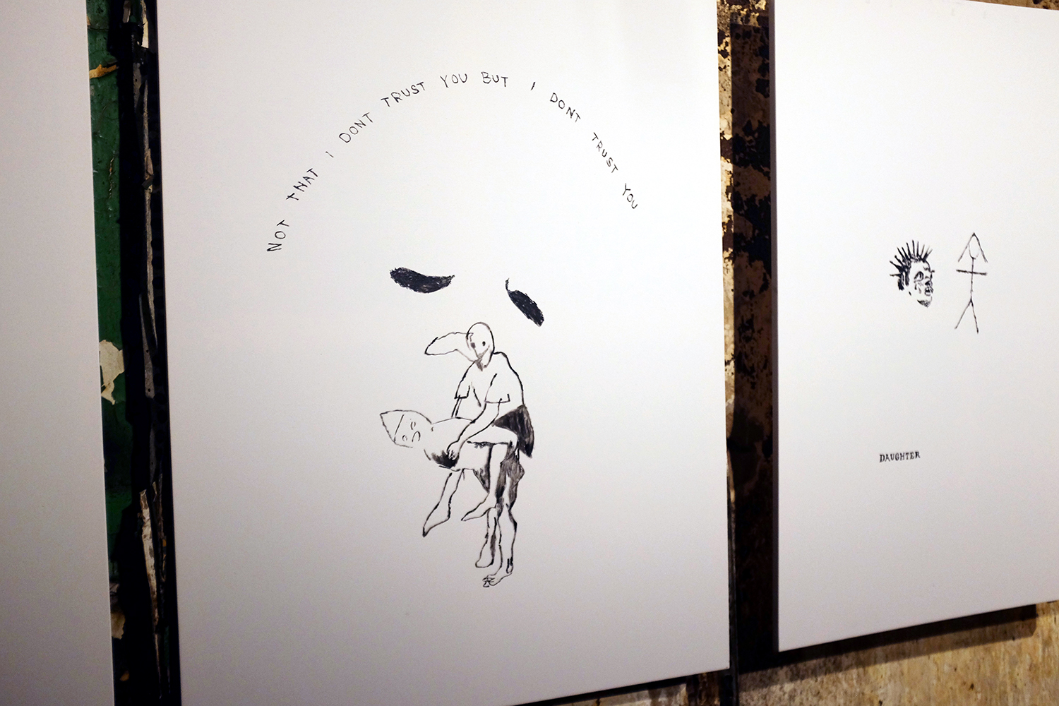 Jim Joe Vs Lewy "Piece of Dirt" at 48 Bowery, New York - purple ART