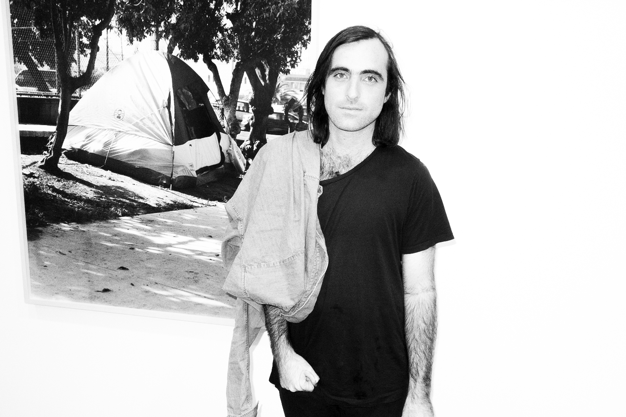 Sam Falls Exhibition at Hannah Hoffman Gallery, Los Angeles - purple DIARY