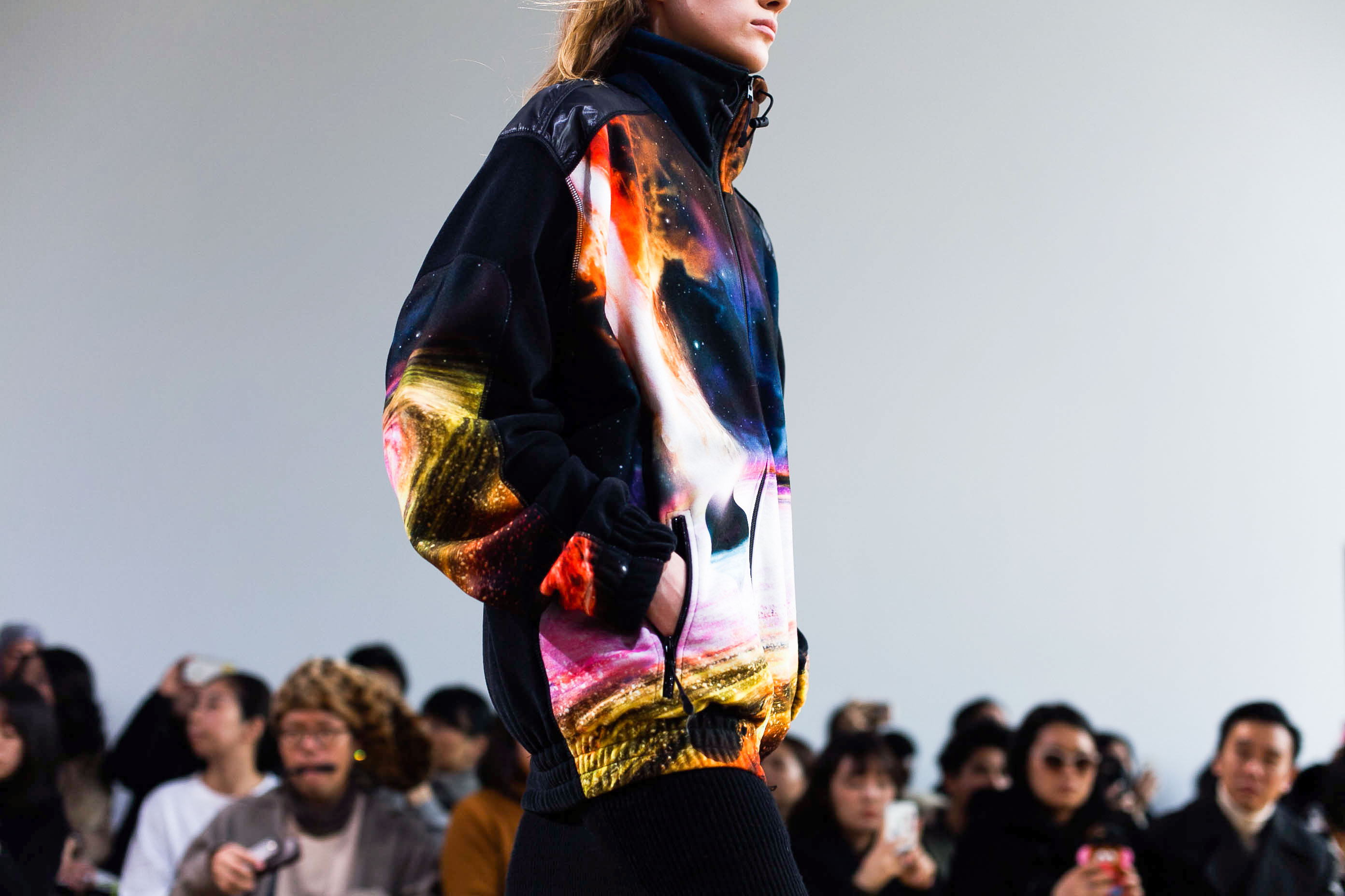 Lacoste F/W 2017 show at the Spring Studios, New York - purple FASHION