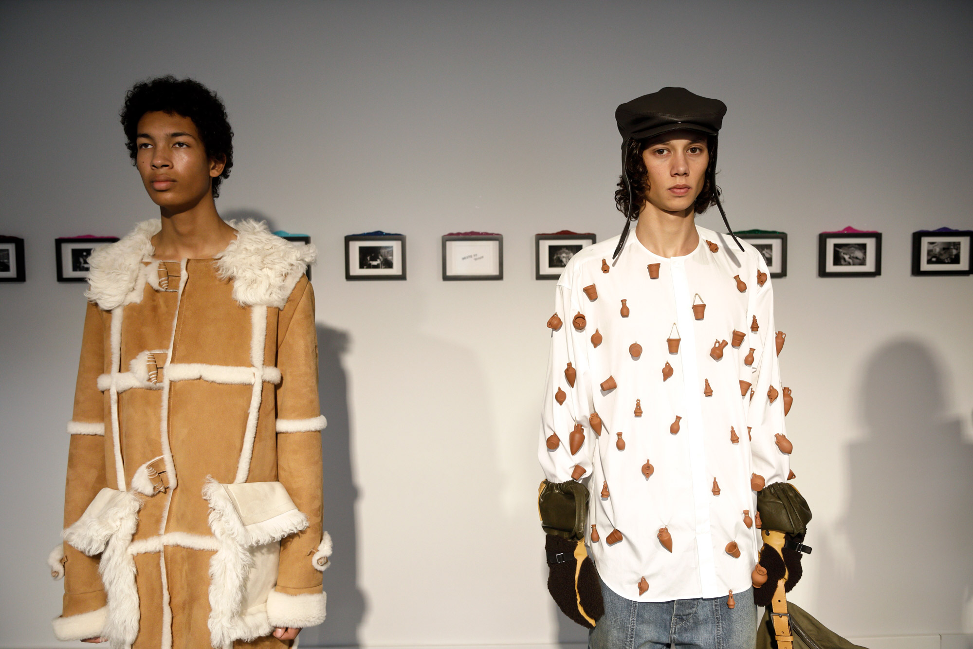 Loewe Men's F/W 2018 presentation at Loewe HQ, Paris - purple FASHION