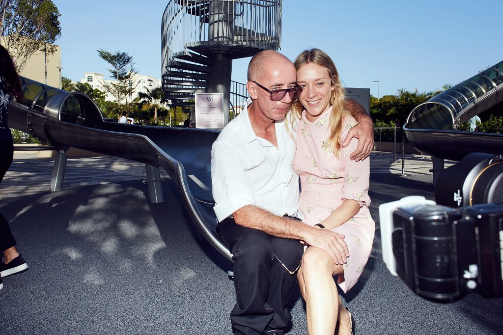 Carsten Höller inaugurates Aventura Slide Tower, Miami - purple ART