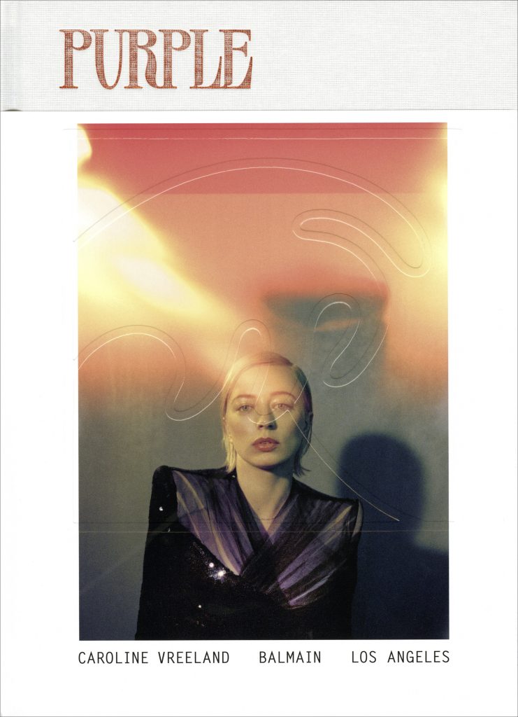 cover #10 balmain - purple MAGAZINE