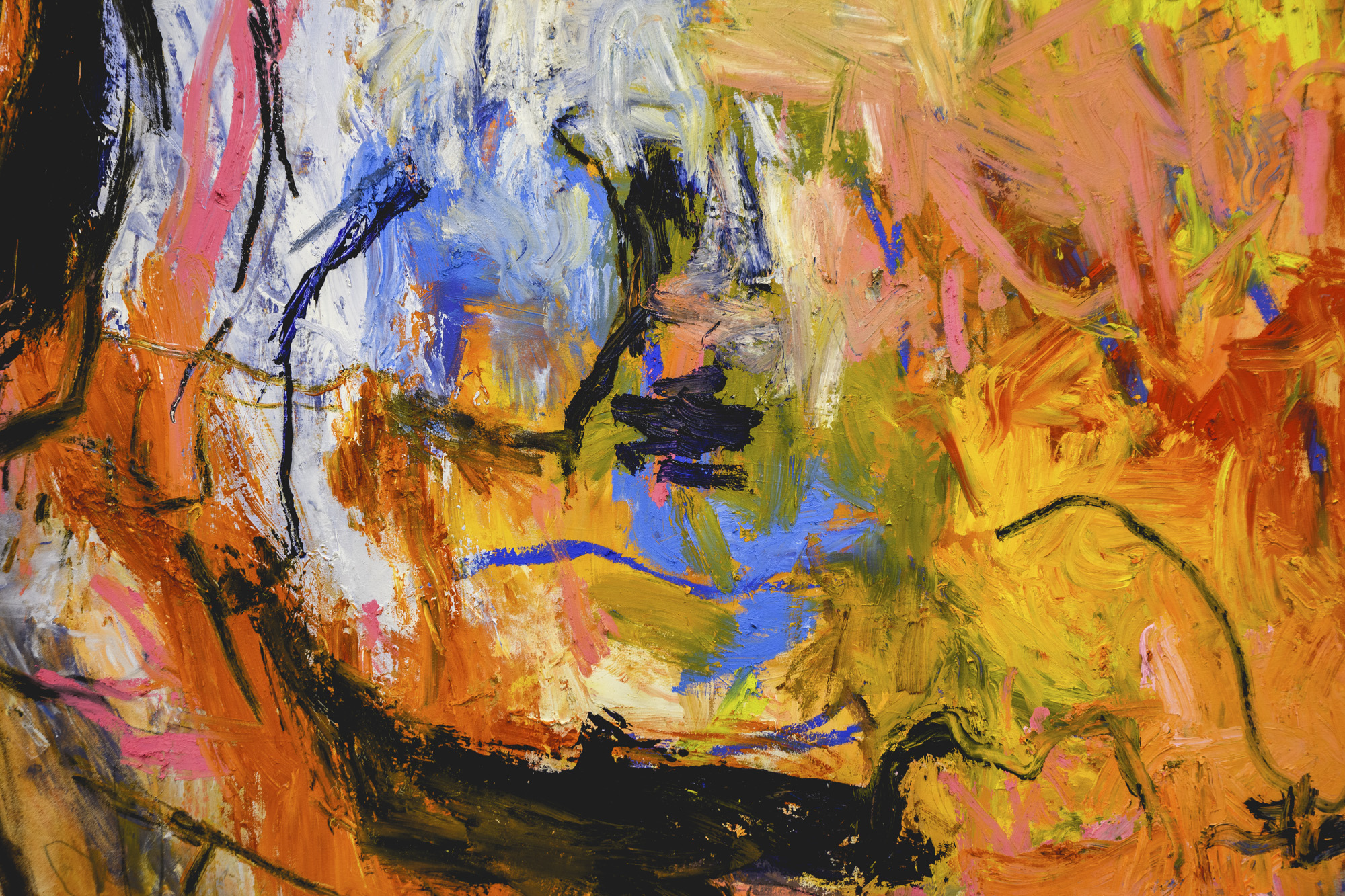 Rita Ackermann "Mama 19" at Hauser & Wirth, New York - purple ART