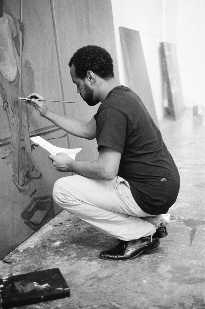 Noah Davis at the Underground Museum, Los Angeles - purple ART