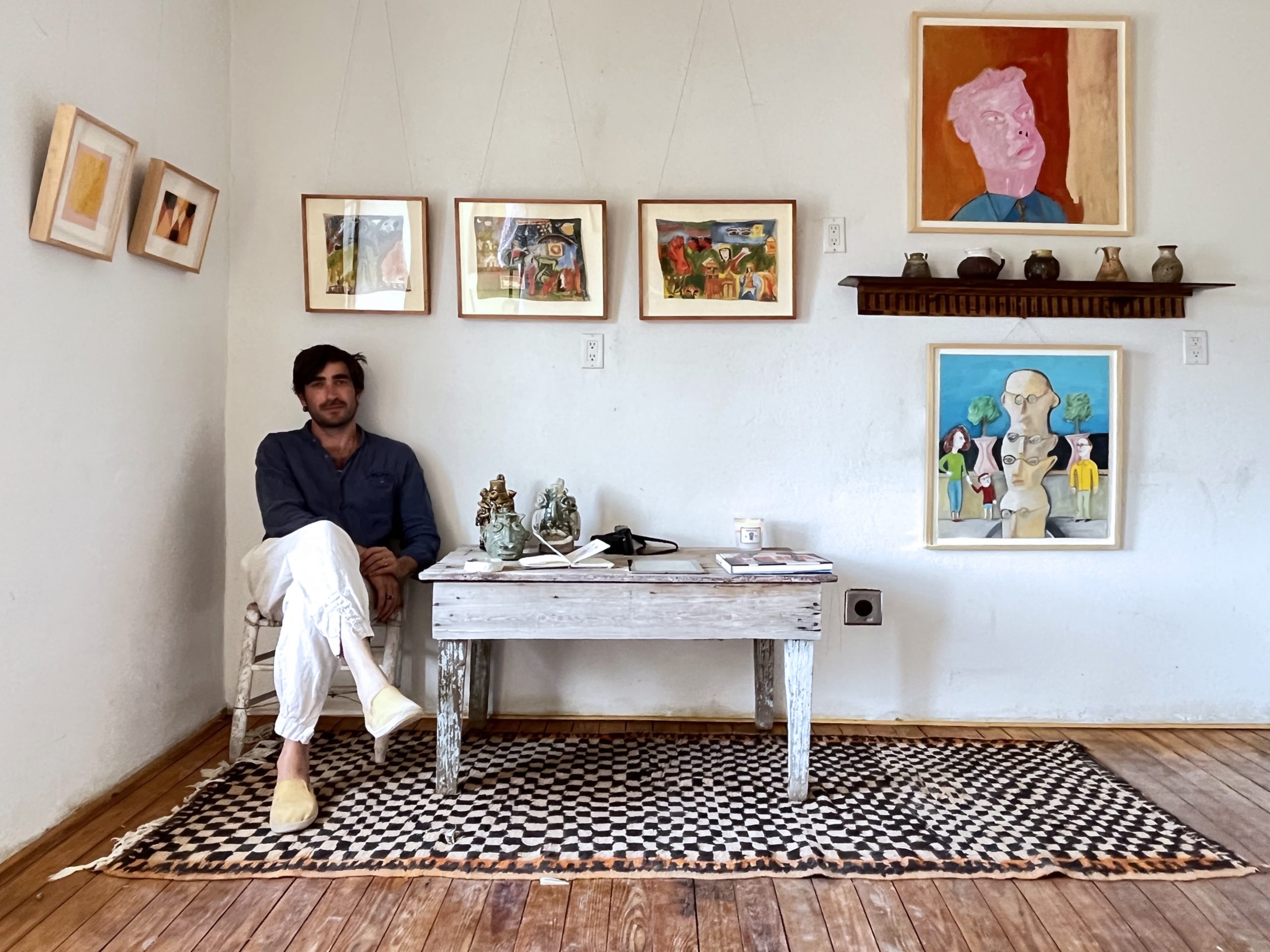 Farago Tiwa in Marfa, Texas - purple ART