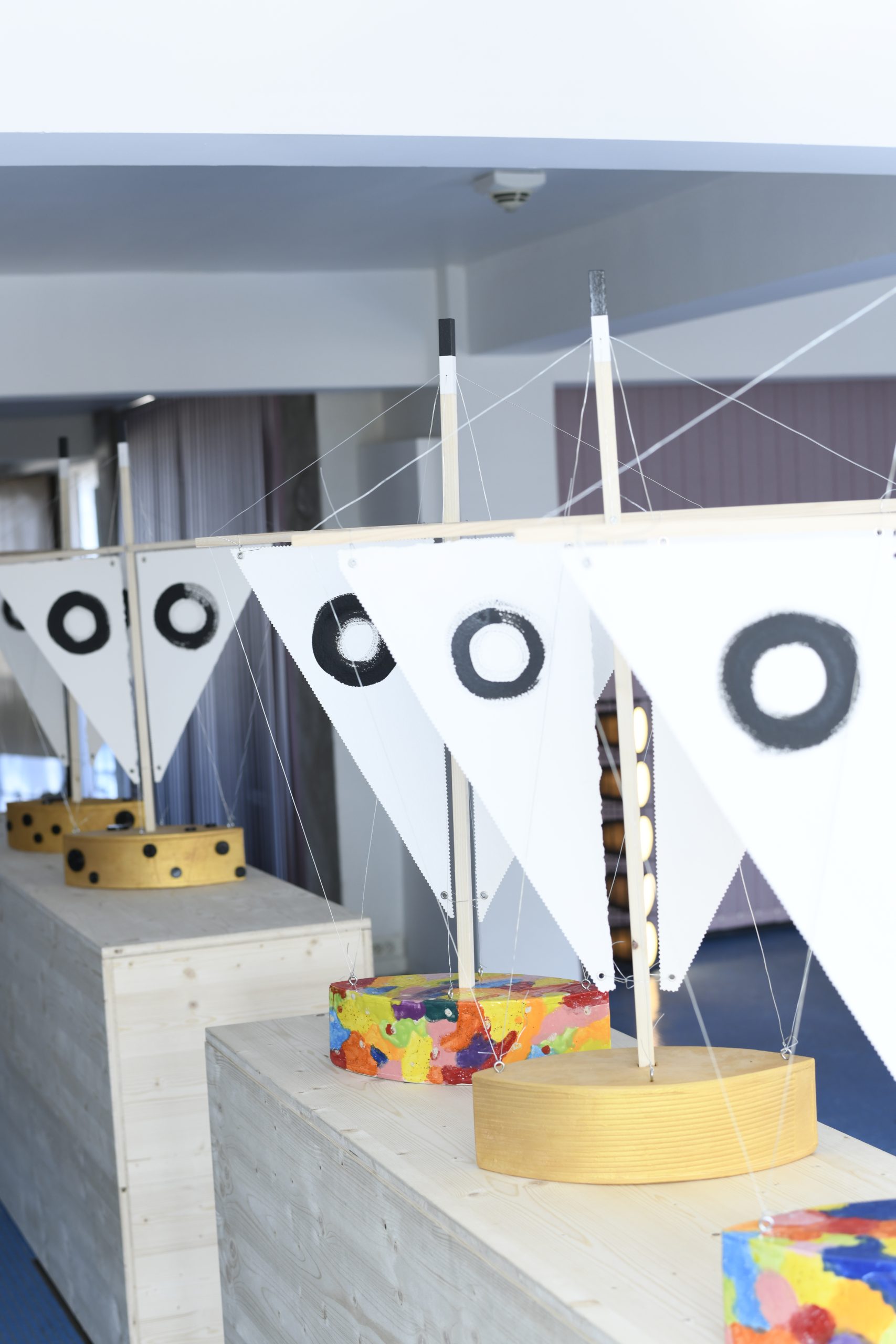 PETER SHIRE X PUCCI ceramics boats made at the PURPLE RESIDENCE ...