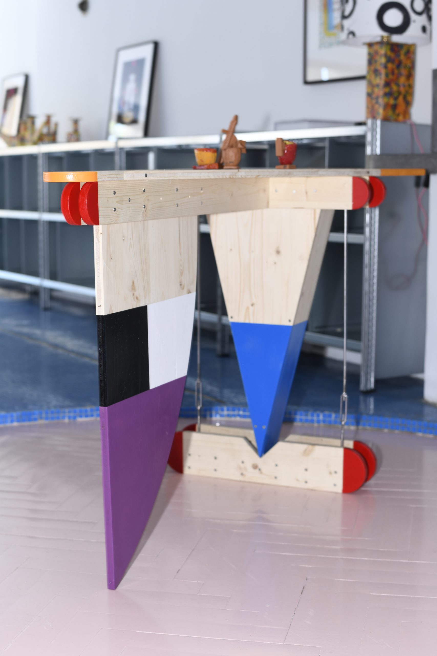 FURNITURE/SCULPTURES BY PETER SHIRE AT PURPLE RESIDENCE - purple RESIDENCE