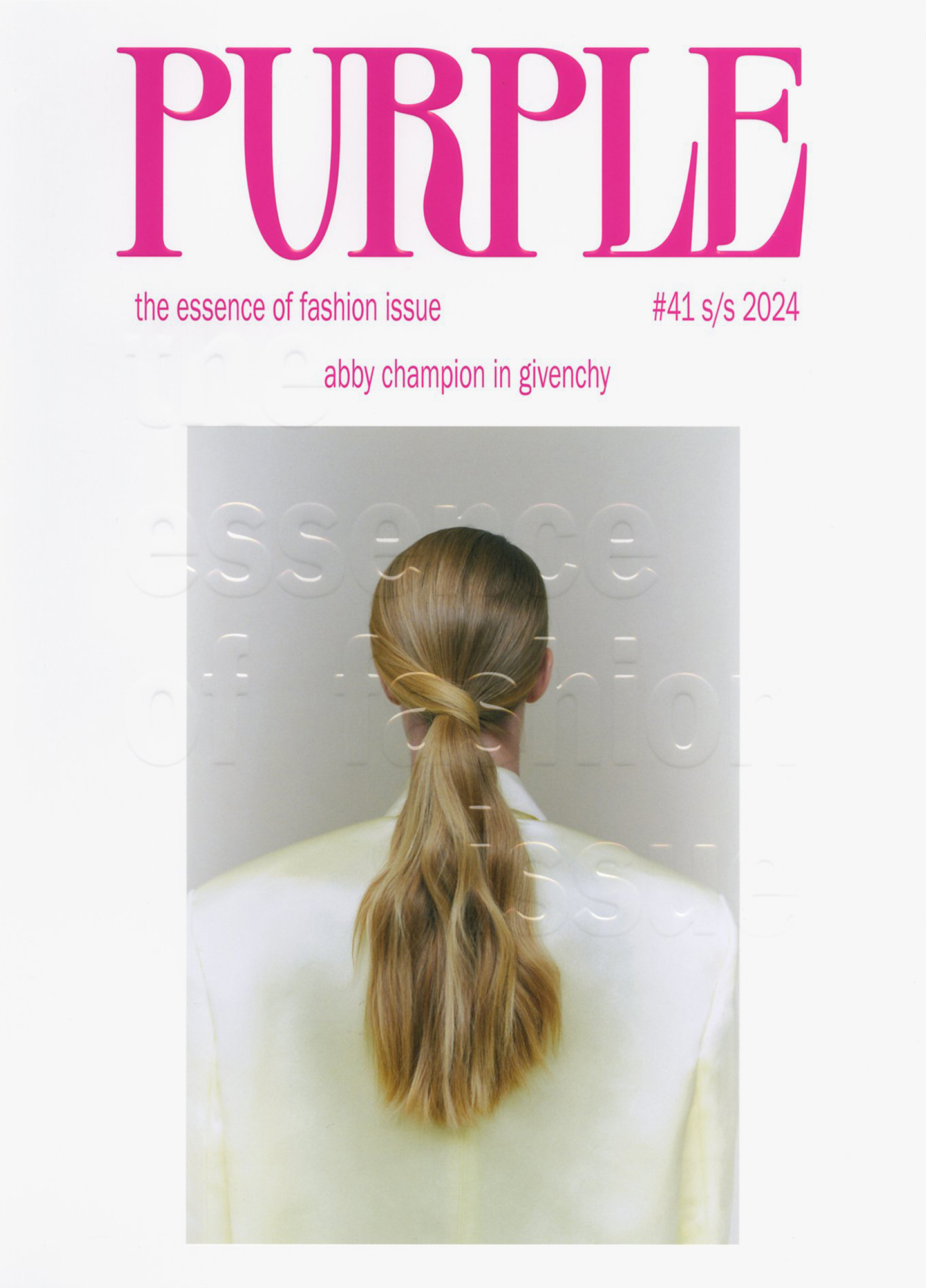 cover #11 abby champion in givenchy s/s 2024 - purple MAGAZINE