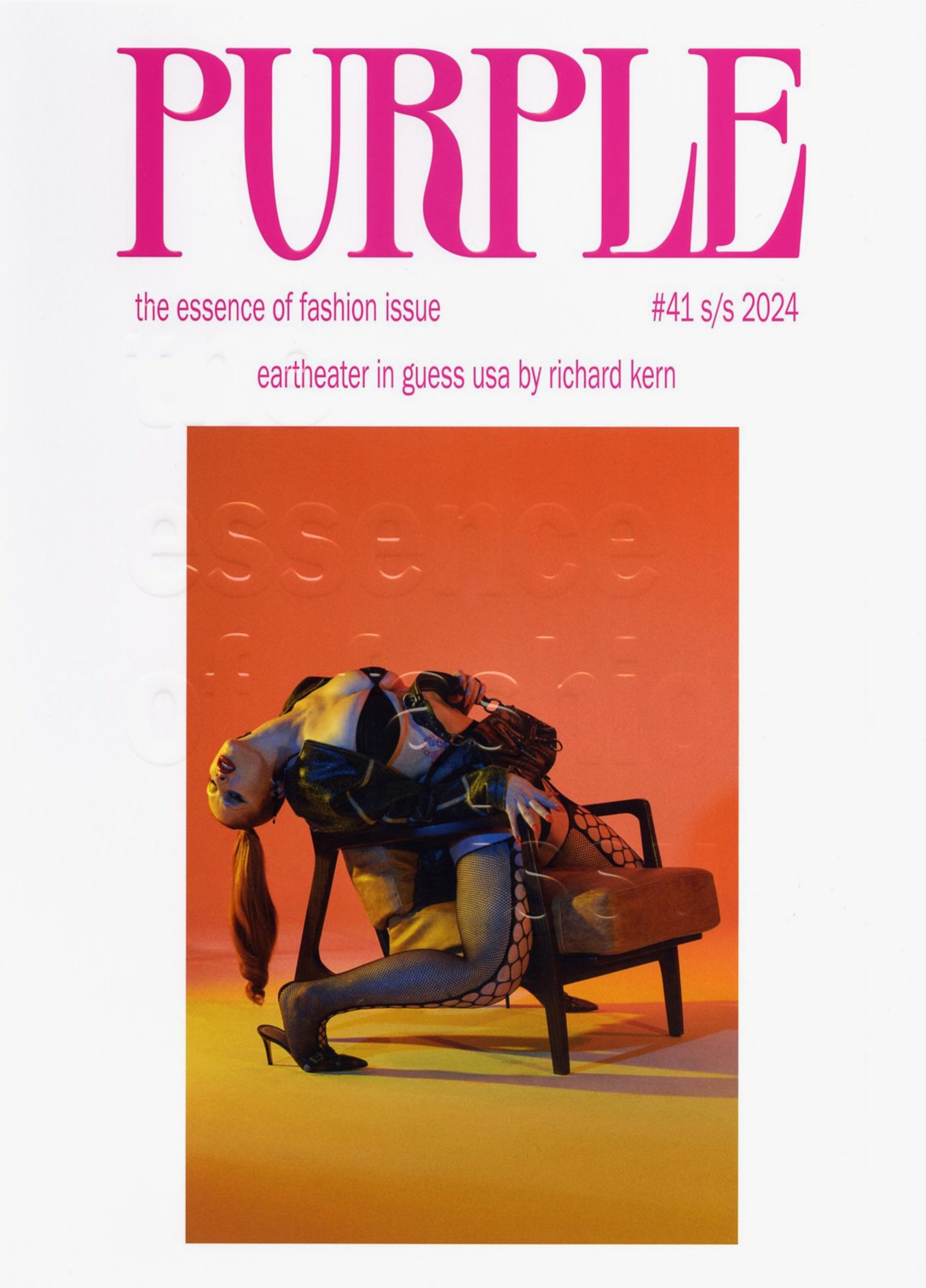 cover #13 eartheater in guess usa s/s 2024 - purple MAGAZINE