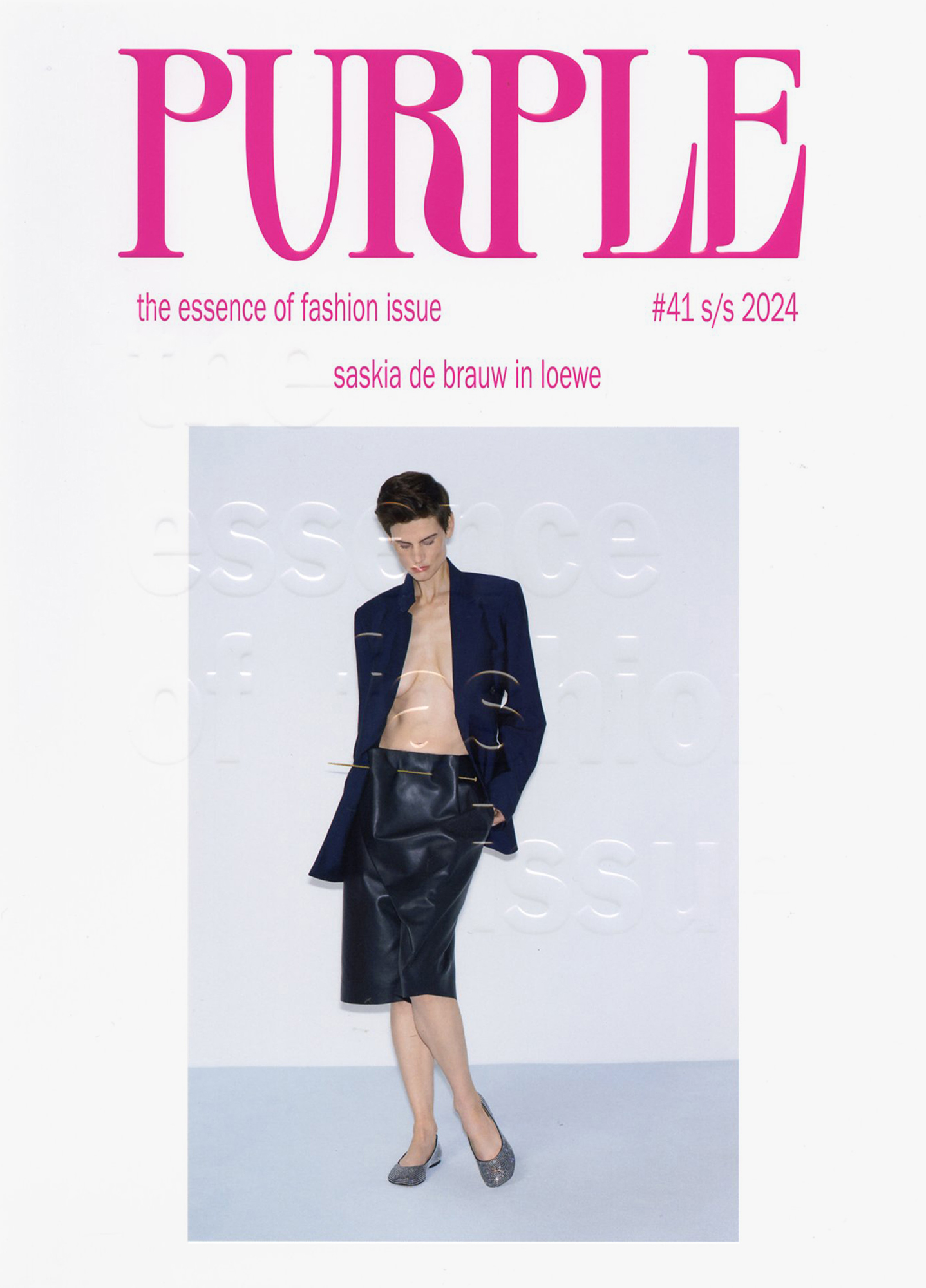 cover #3 loewe s/s 2024 - purple MAGAZINE