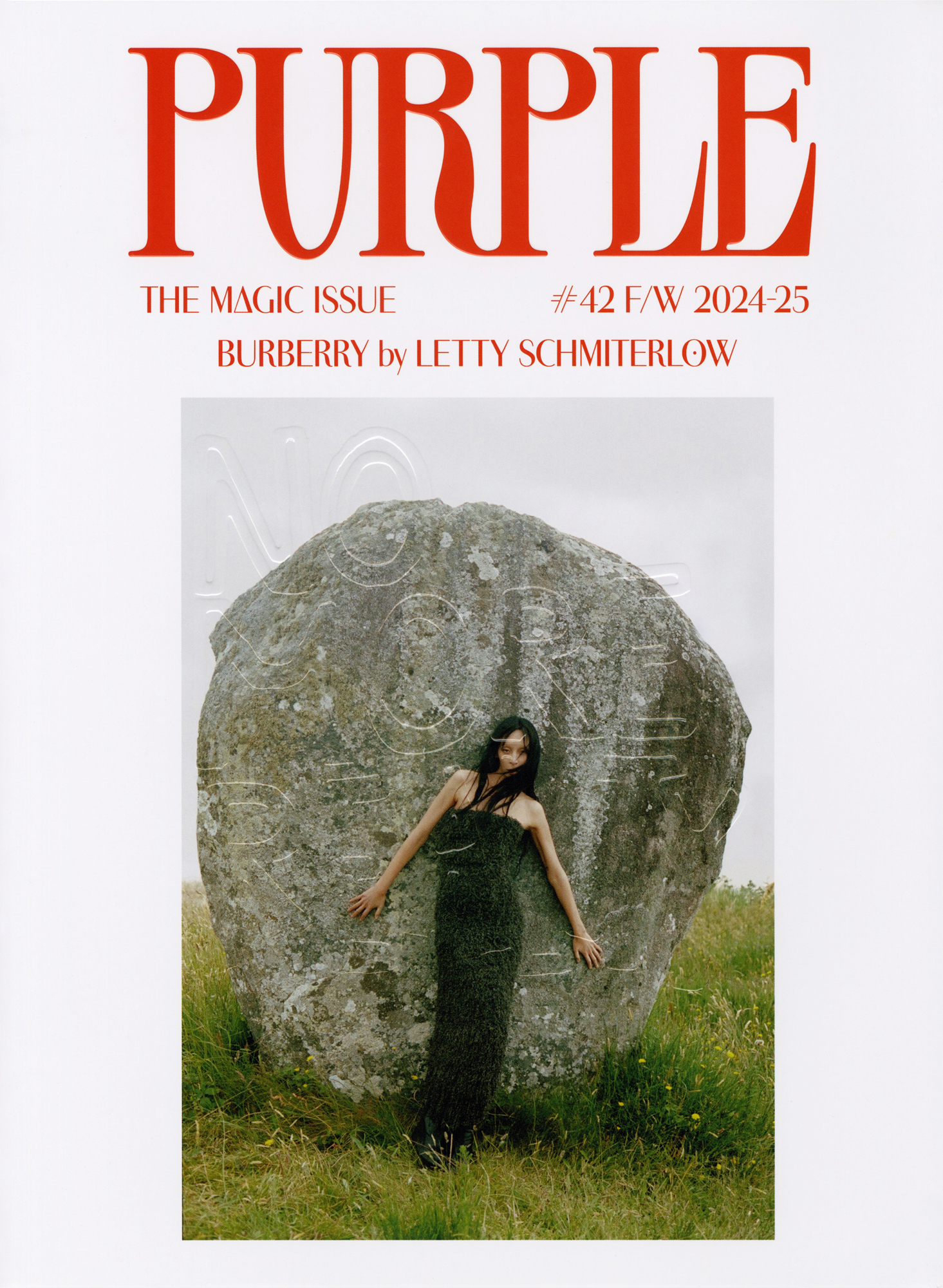 cover #8 burberry f/w 2024-25 - purple MAGAZINE